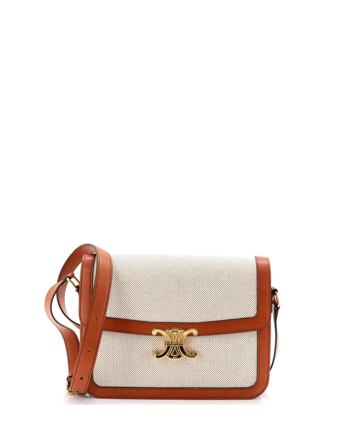Click here for Pre-Owned Celine Medium Triomphe Shoulder Bag Canv... prices