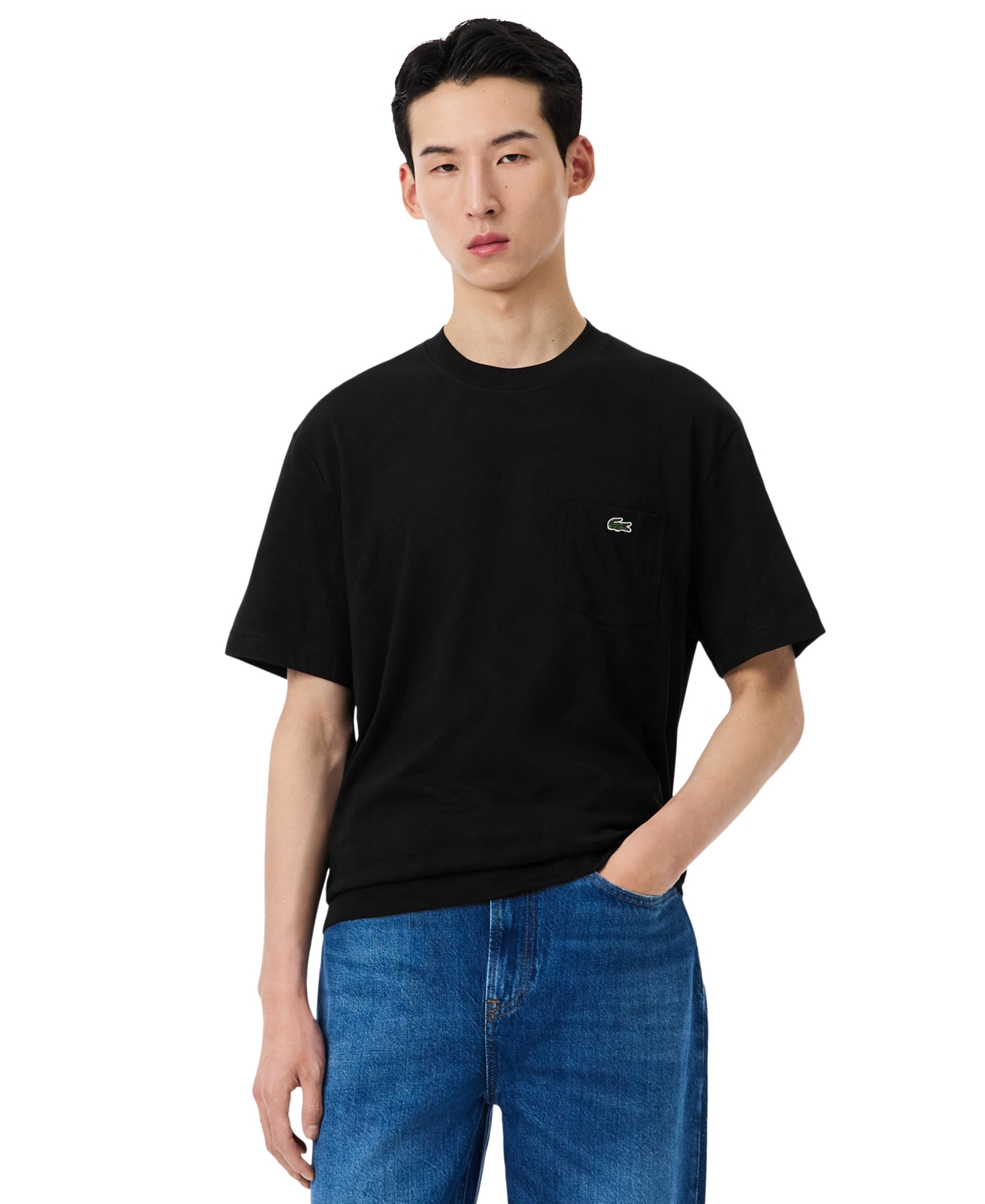 Click here for Lacoste Mens Front Pocket Crewneck Jersey T-Shirt... prices