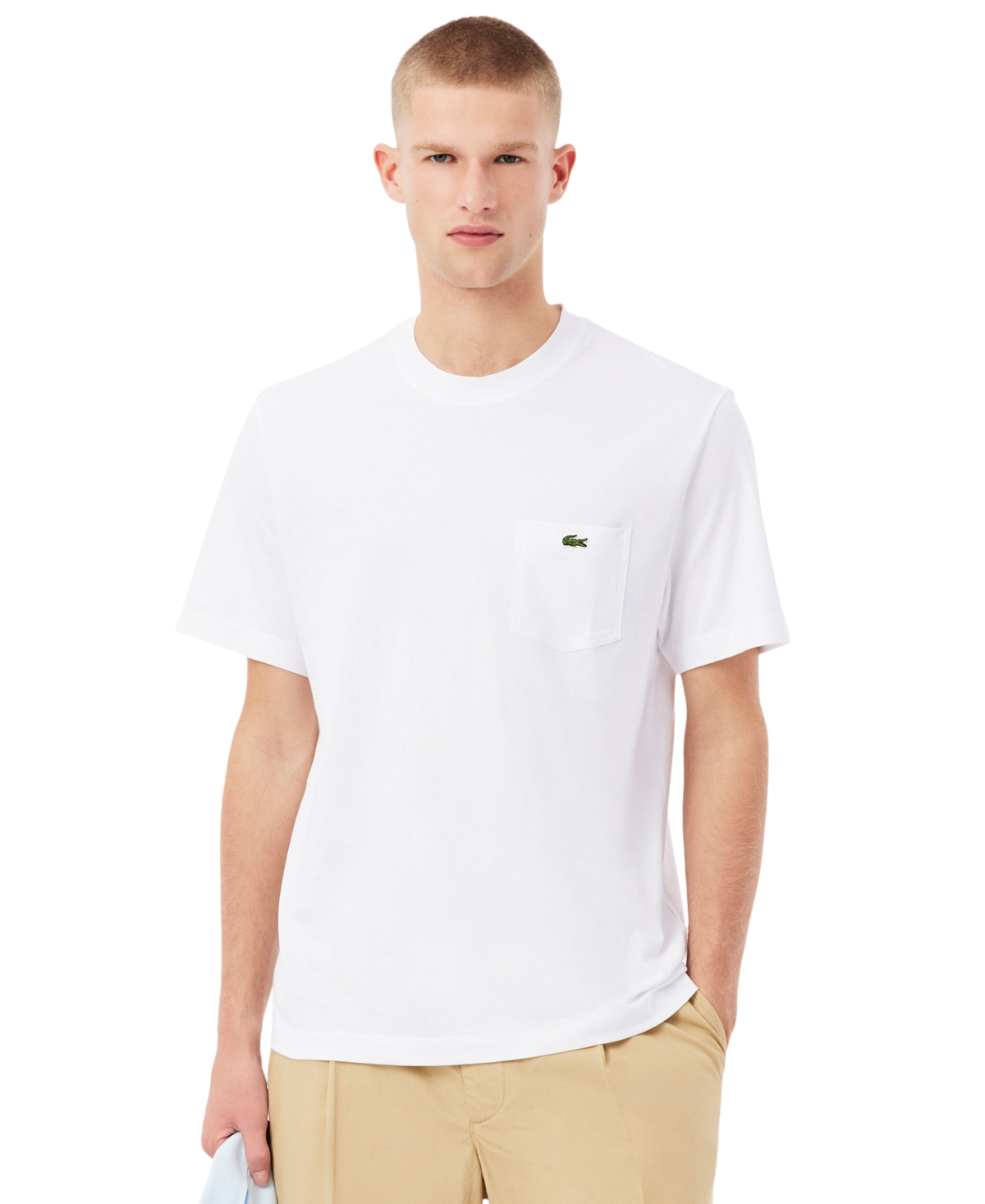 Click here for Lacoste Mens Front Pocket Crewneck Jersey T-Shirt... prices