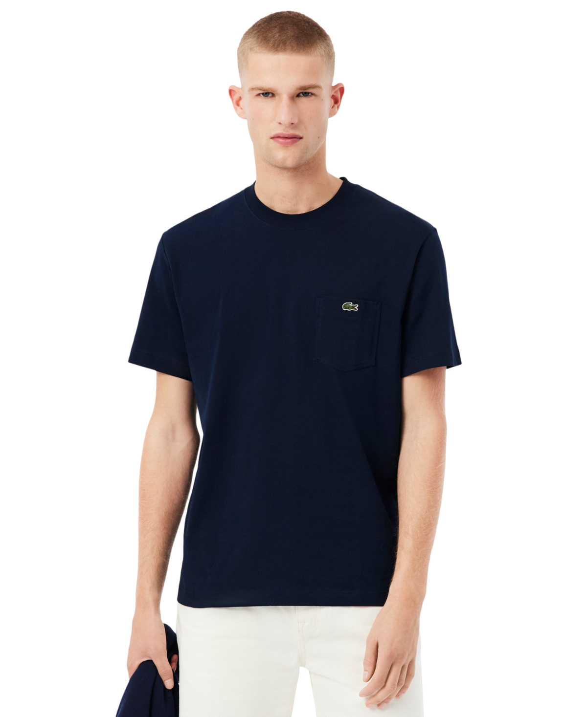 Click here for Lacoste Mens Front Pocket Crewneck Jersey T-Shirt... prices