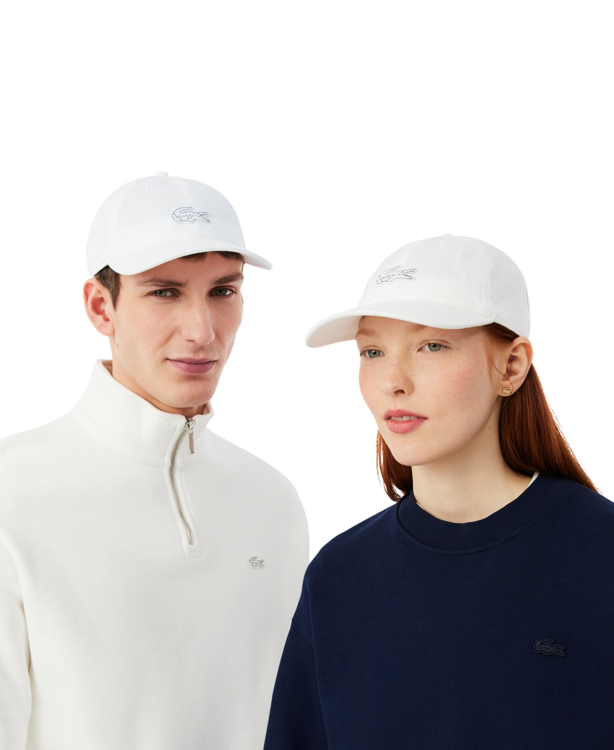 Click here for Lacoste Mens Cotton Twill Badge Cap - White prices