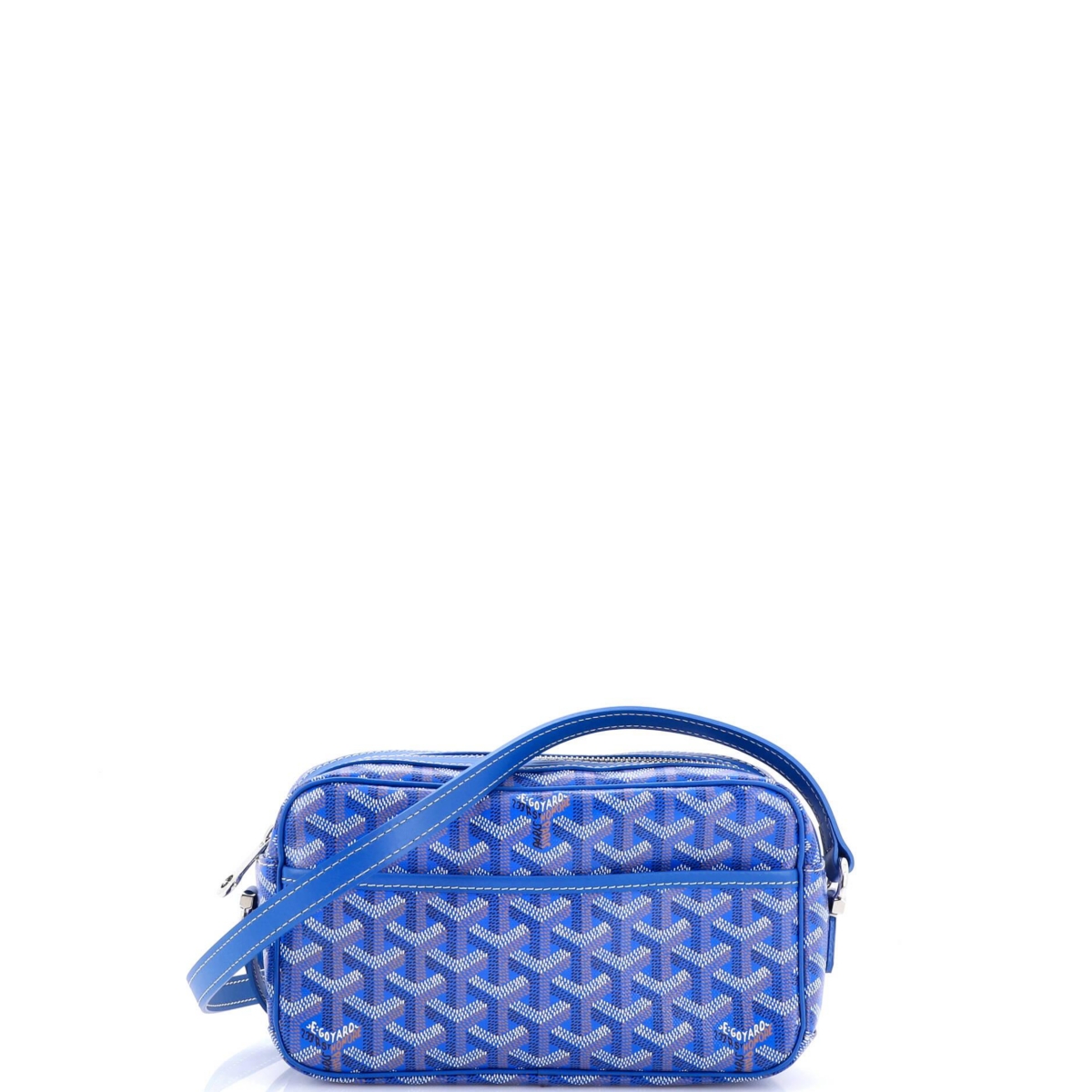 Click here for Pre-Owned Goyard Cap Vert Bag Coated Canvas - Blue prices