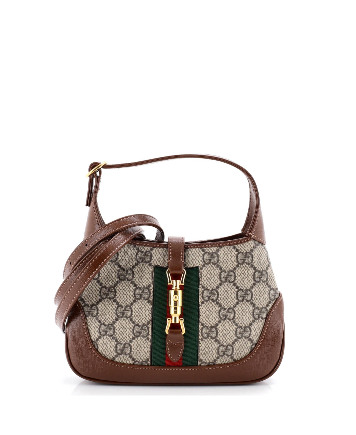 Click here for Pre-Owned Gucci Mini Jackie 1961 Hobo Gg Coated Ca... prices