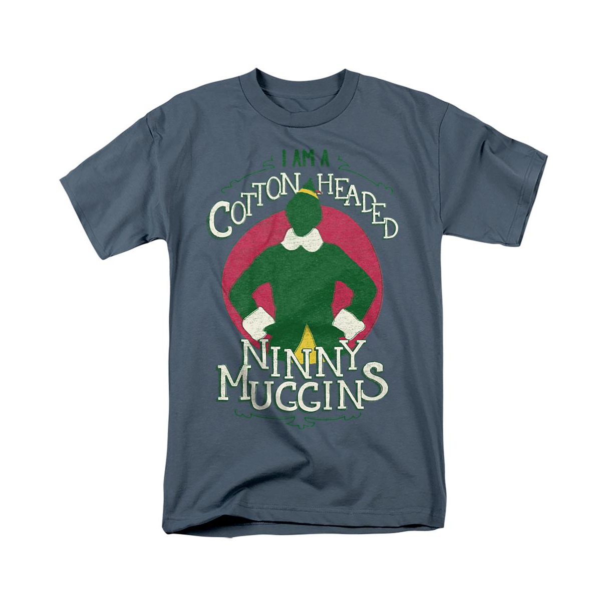 Click here for Elf Mens Cotton Headed T Shirt - Slate prices