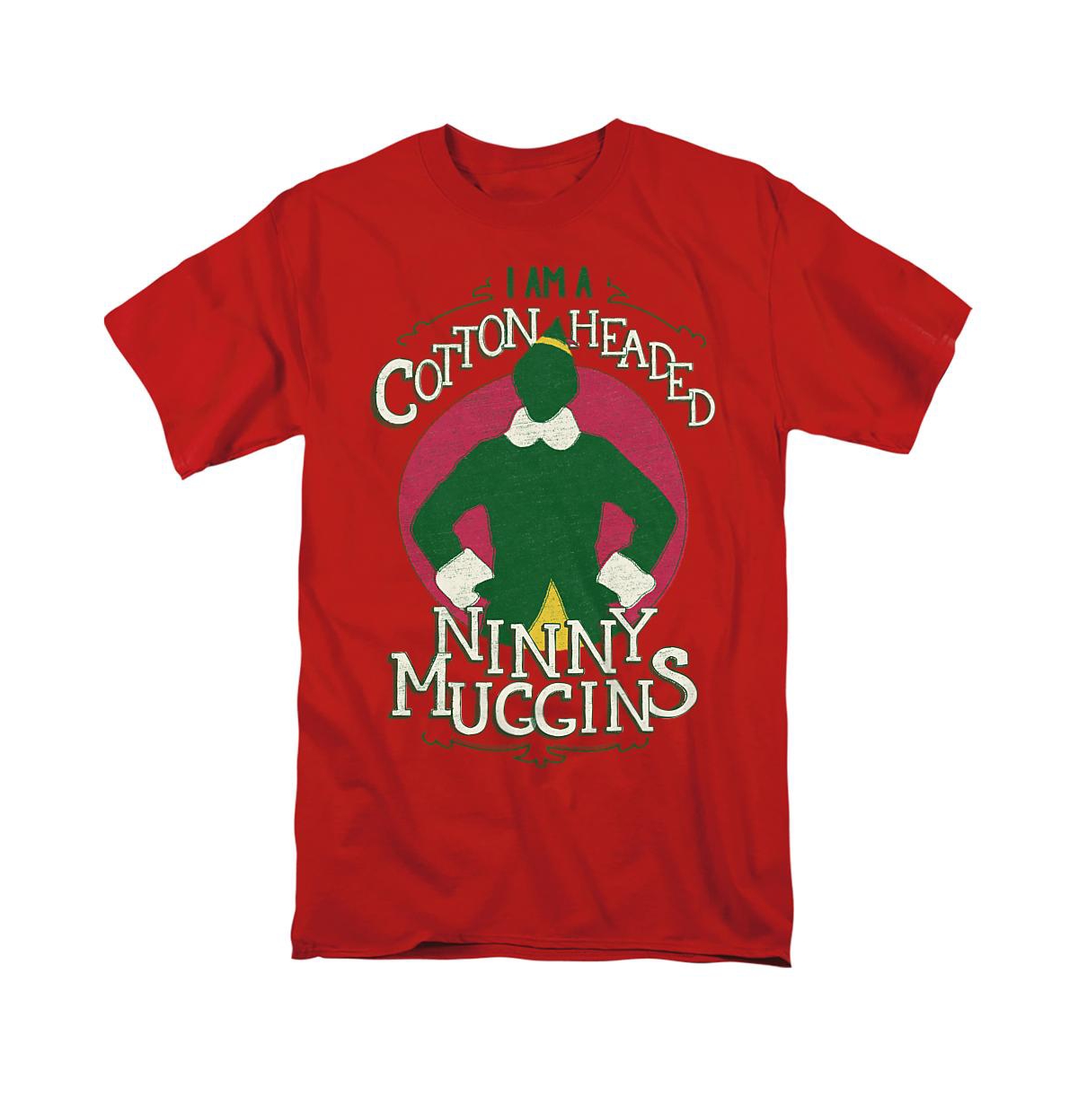 Click here for Elf Mens Cotton Headed T Shirt - Red prices