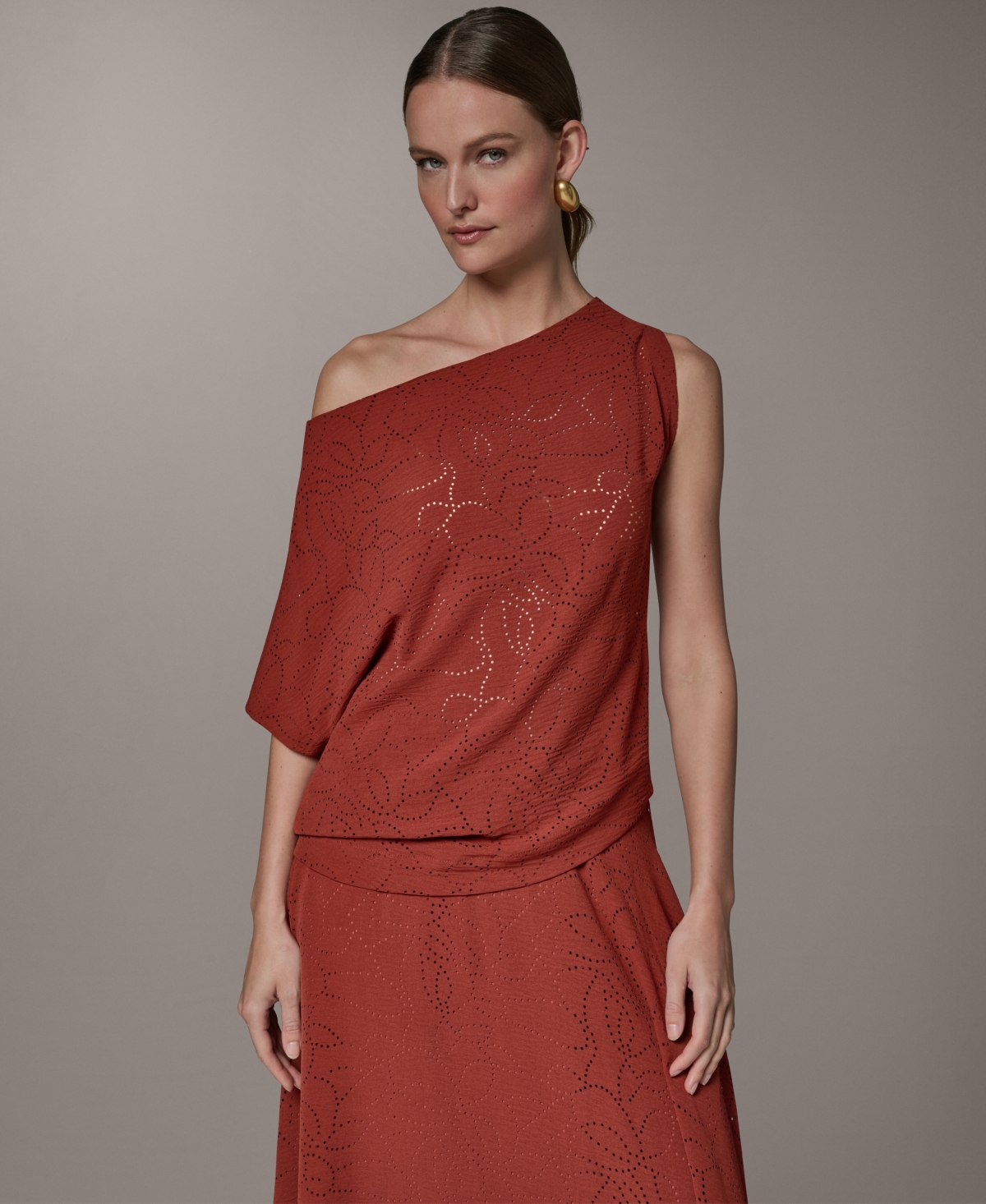 Click here for Donna Karan New York Womens Asymmetric Neck Laser... prices