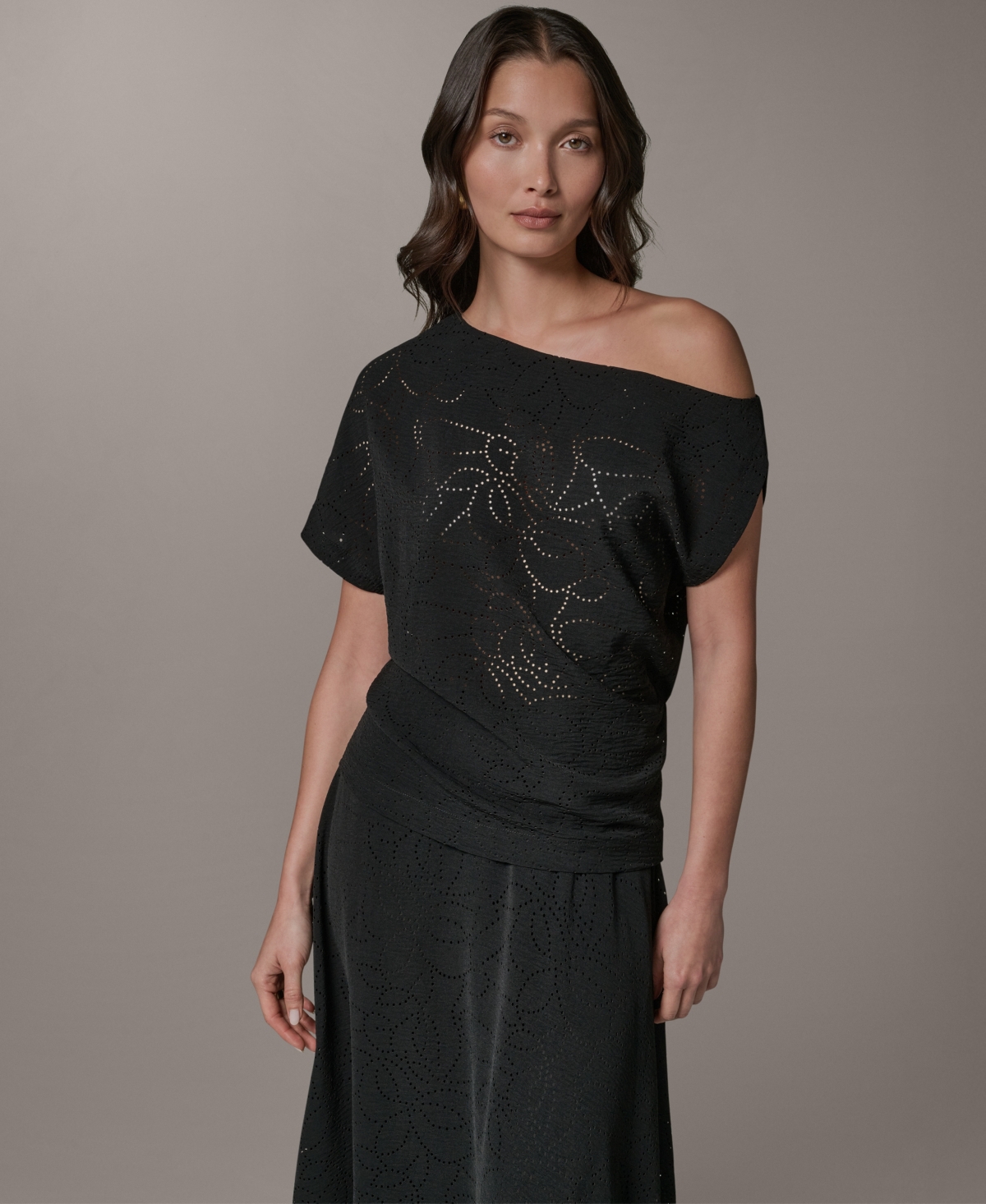 Click here for Donna Karan New York Womens Asymmetric Neck Laser... prices