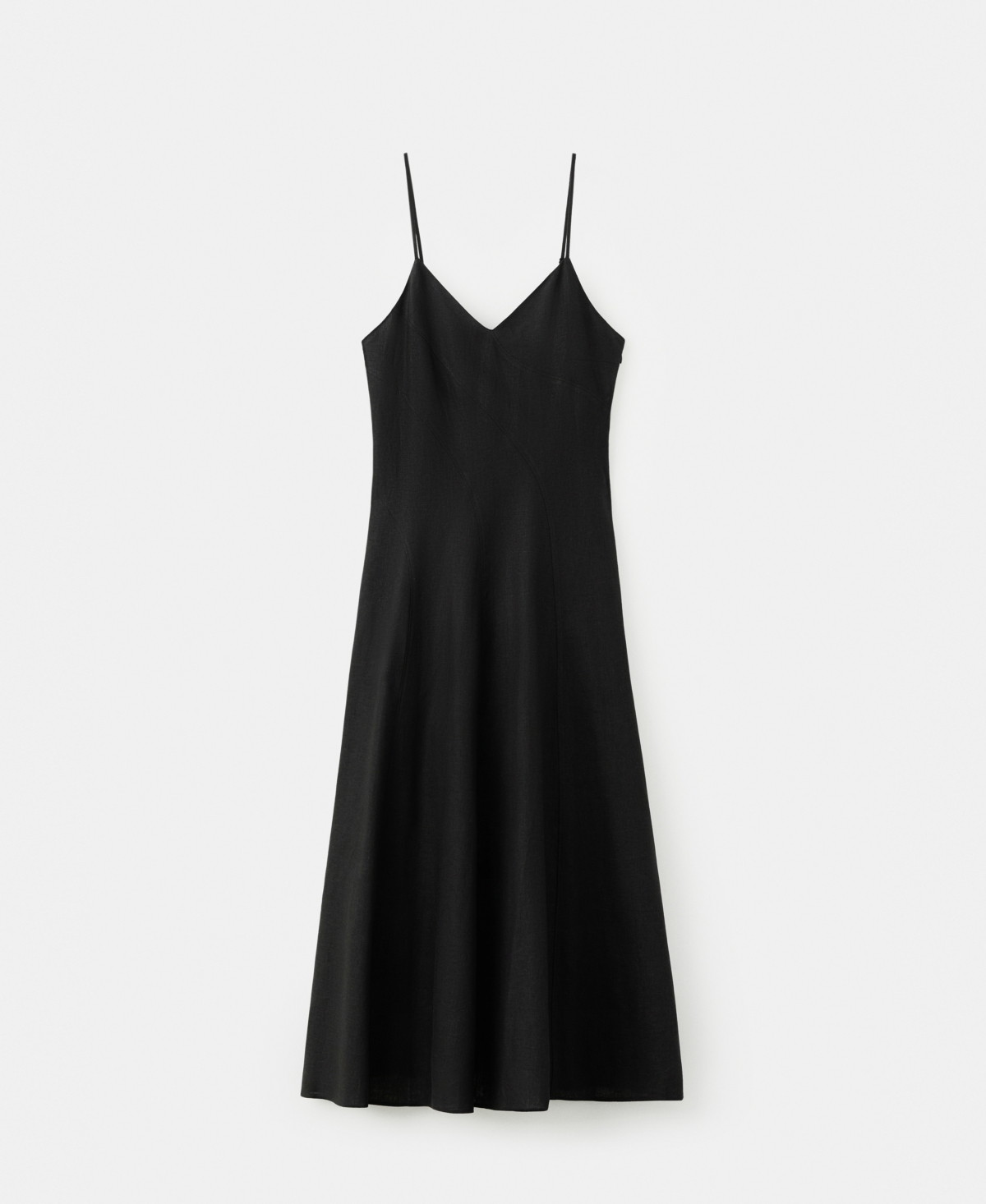 Click here for Mango Womens A-Line Linen Dress - Black prices
