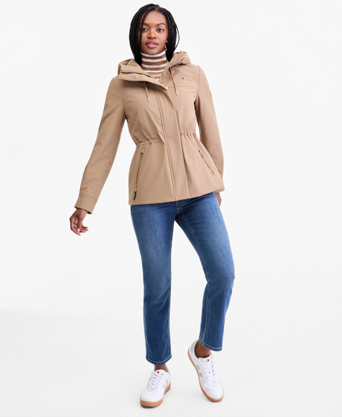 Click here for Tommy Hilfiger Womens Zip-Front Hooded Anorak Jack... prices