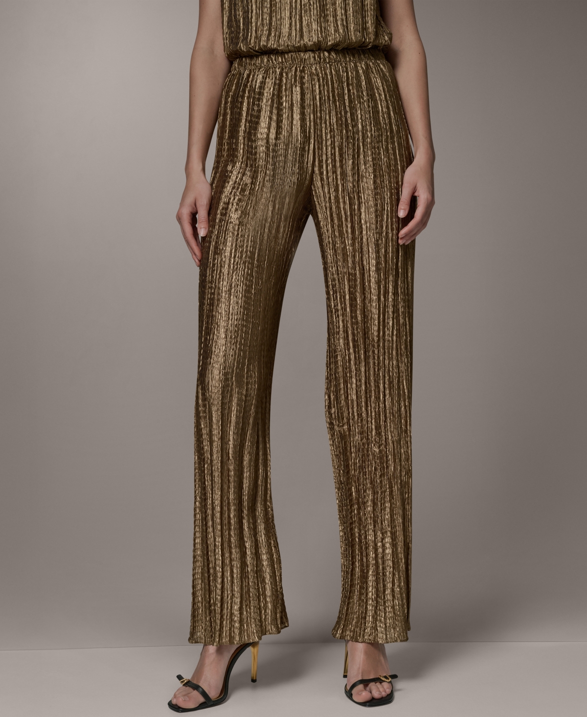 Click here for Donna Karan New York Womens Wide-Leg Pants - Gold prices