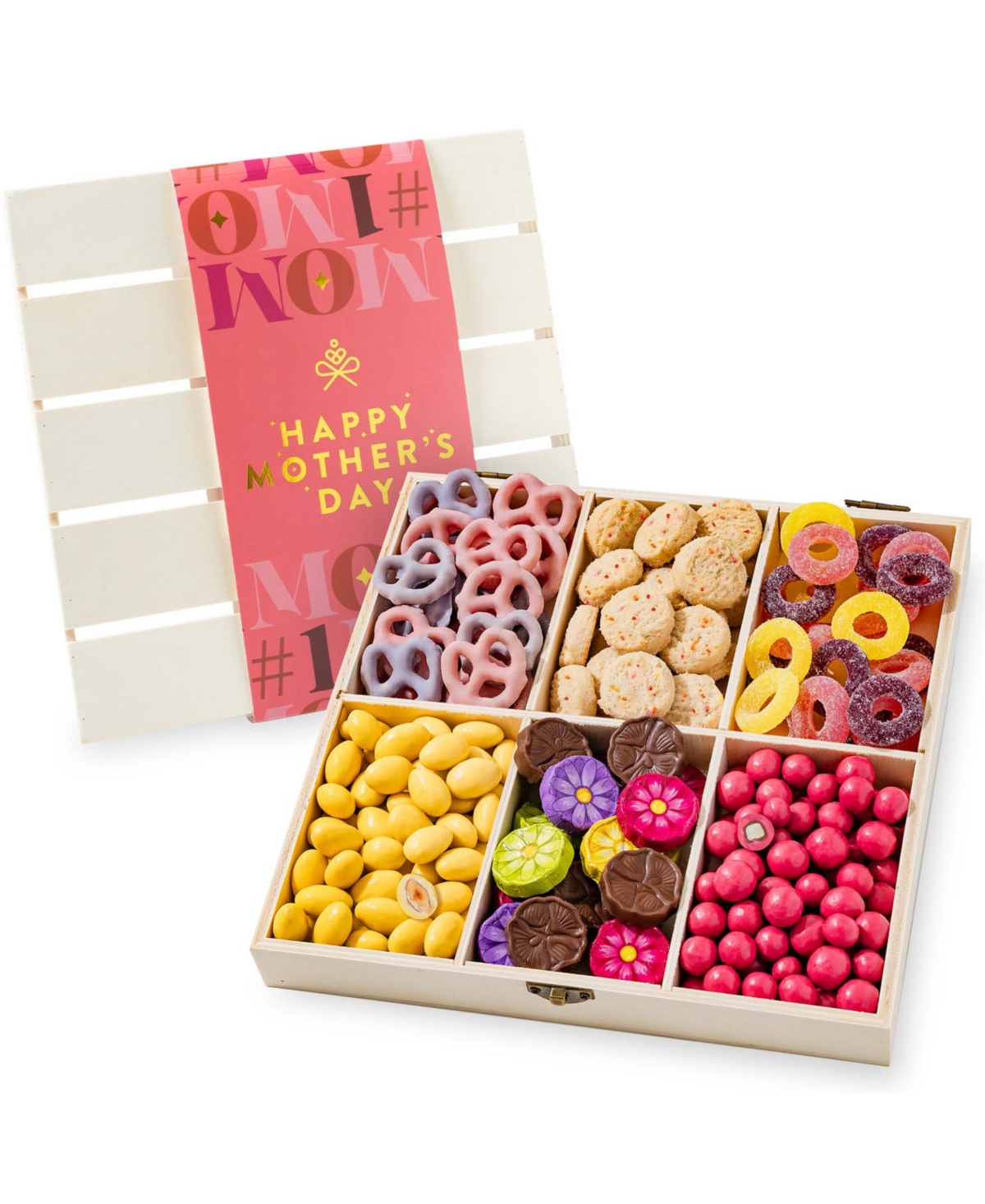 Click here for Bonnie & Pop Mothers Day Sweets Crate  6 sections... prices