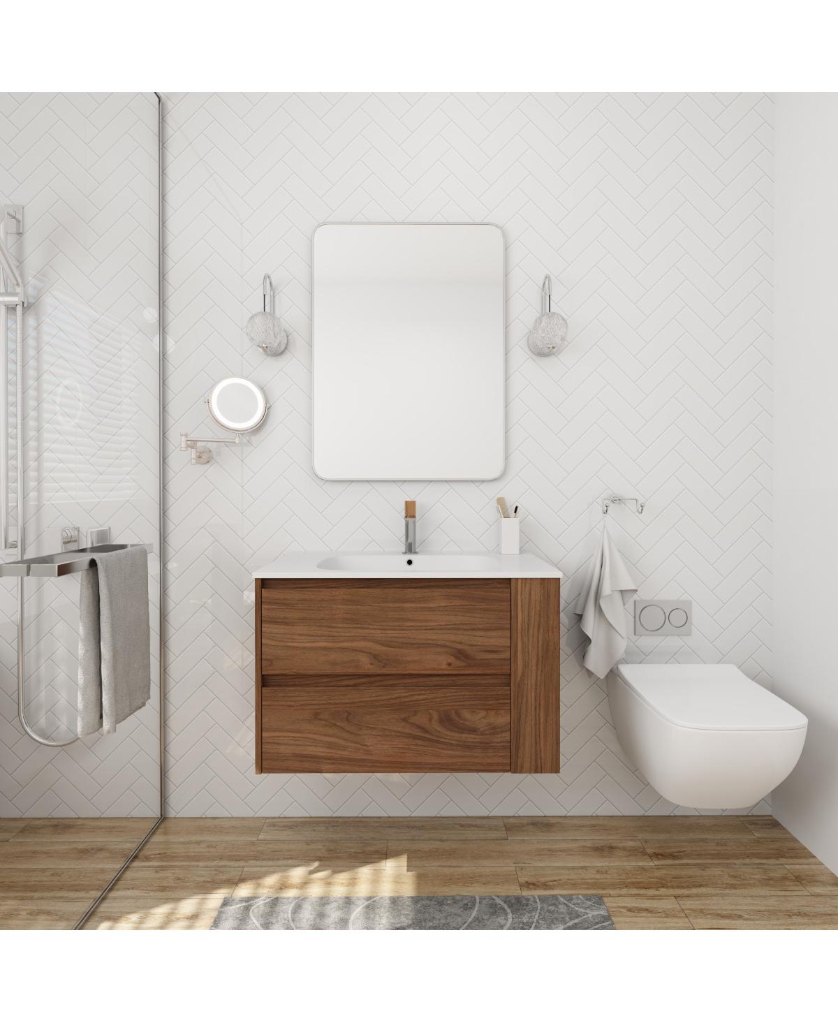 Click here for Sillysis Wall Mounted Bathroom Vanity with Gel Sin... prices