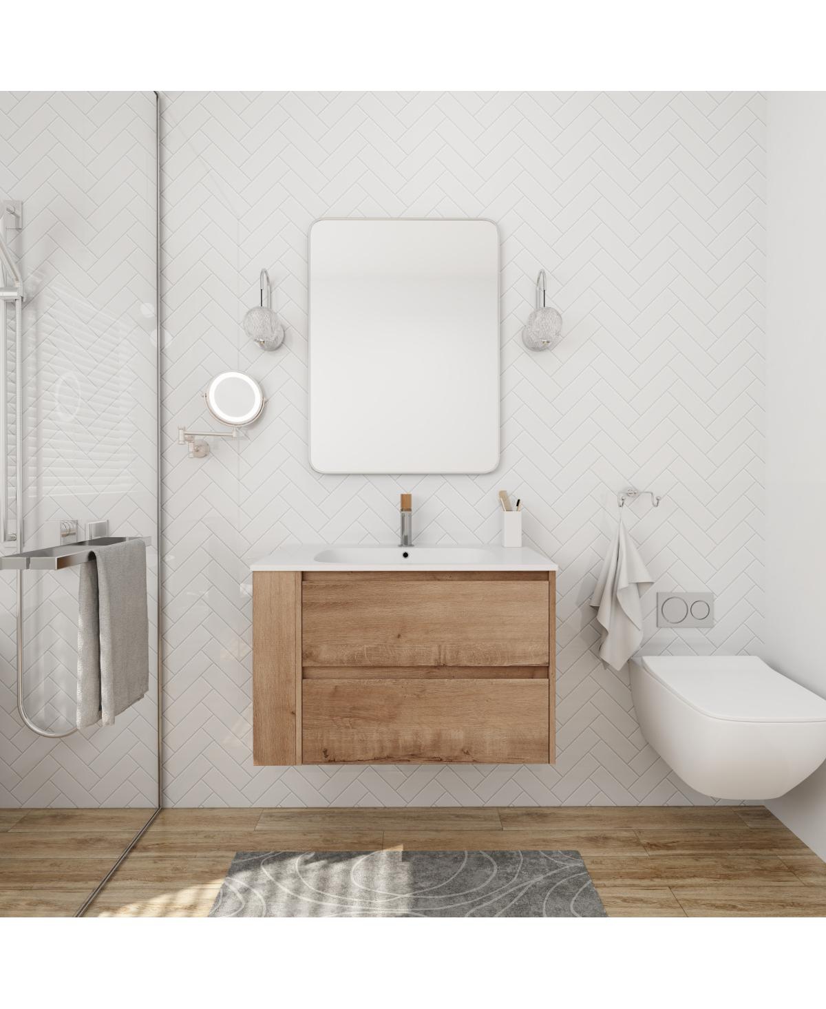 Click here for Sillysis Wall Mounted Bathroom Vanity with Gel Sin... prices