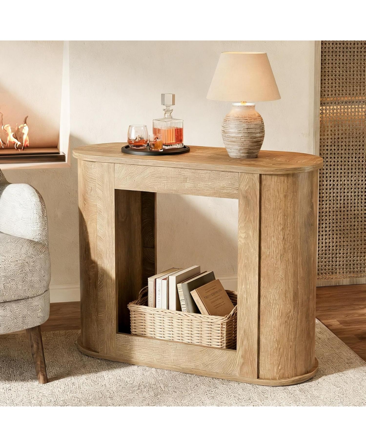 Click here for Tribesigns Farmhouse Side Table  2-Tier Narrow End... prices