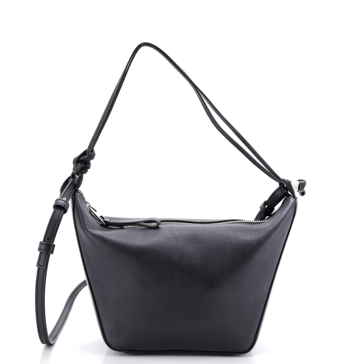 Click here for Pre-Owned Loewe Mini Hammock Hobo Leather - Black prices