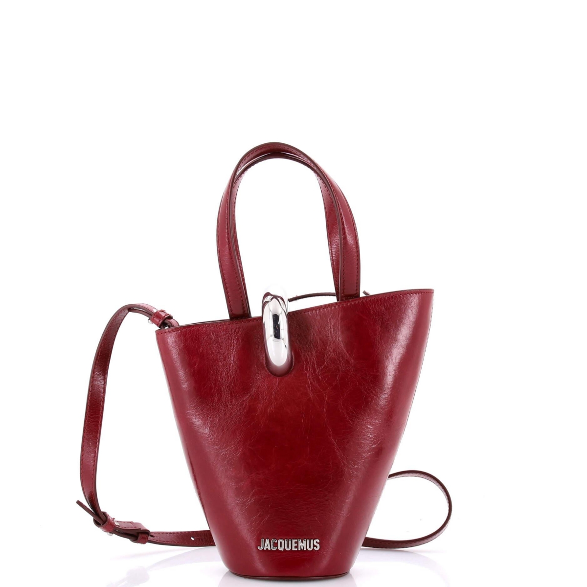 Click here for Pre-Owned Jacquemus Le Petit Bambola Leather - Red prices