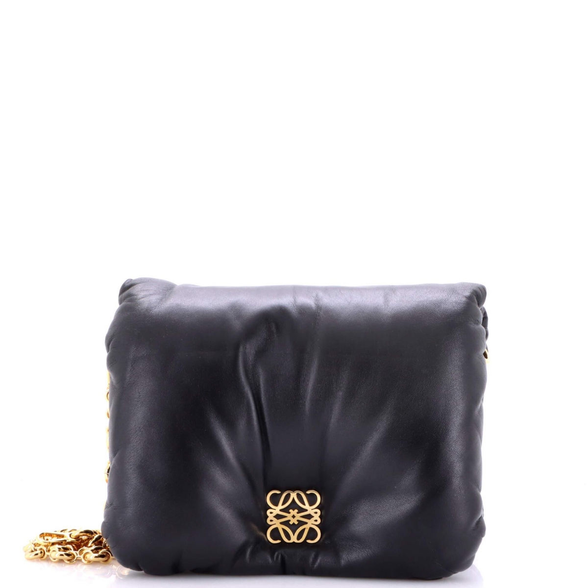 Click here for Pre-Owned Loewe Medium Goya Puffer Bag Leather - B... prices