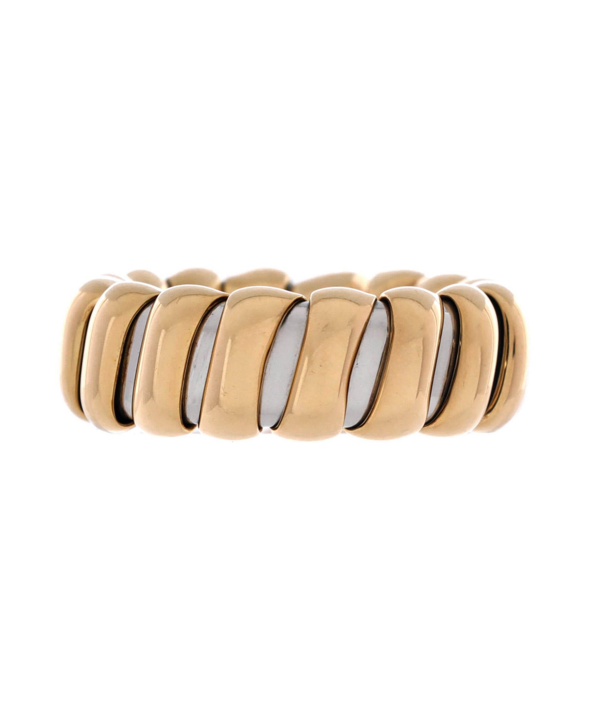 Click here for Pre-Owned Bvlgari Tubogas Band Ring - 18k yellow g... prices