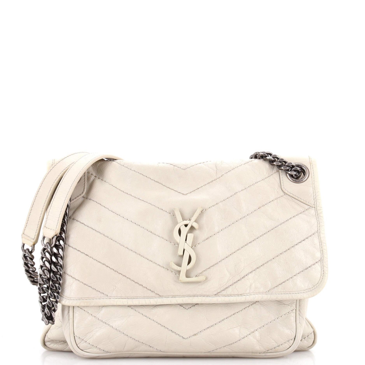 Click here for Pre-Owned Saint Laurent Medium Niki Chain Flap Bag... prices