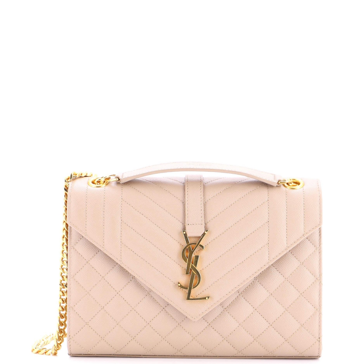 Click here for Pre-Owned Saint Laurent Medium Classic Monogram En... prices