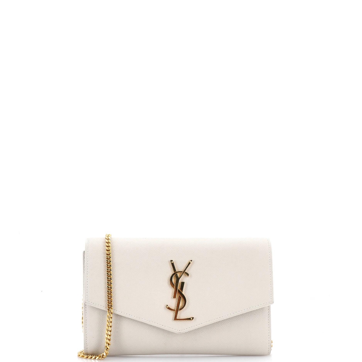Click here for Pre-Owned Saint Laurent Uptown Chain Wallet Leathe... prices
