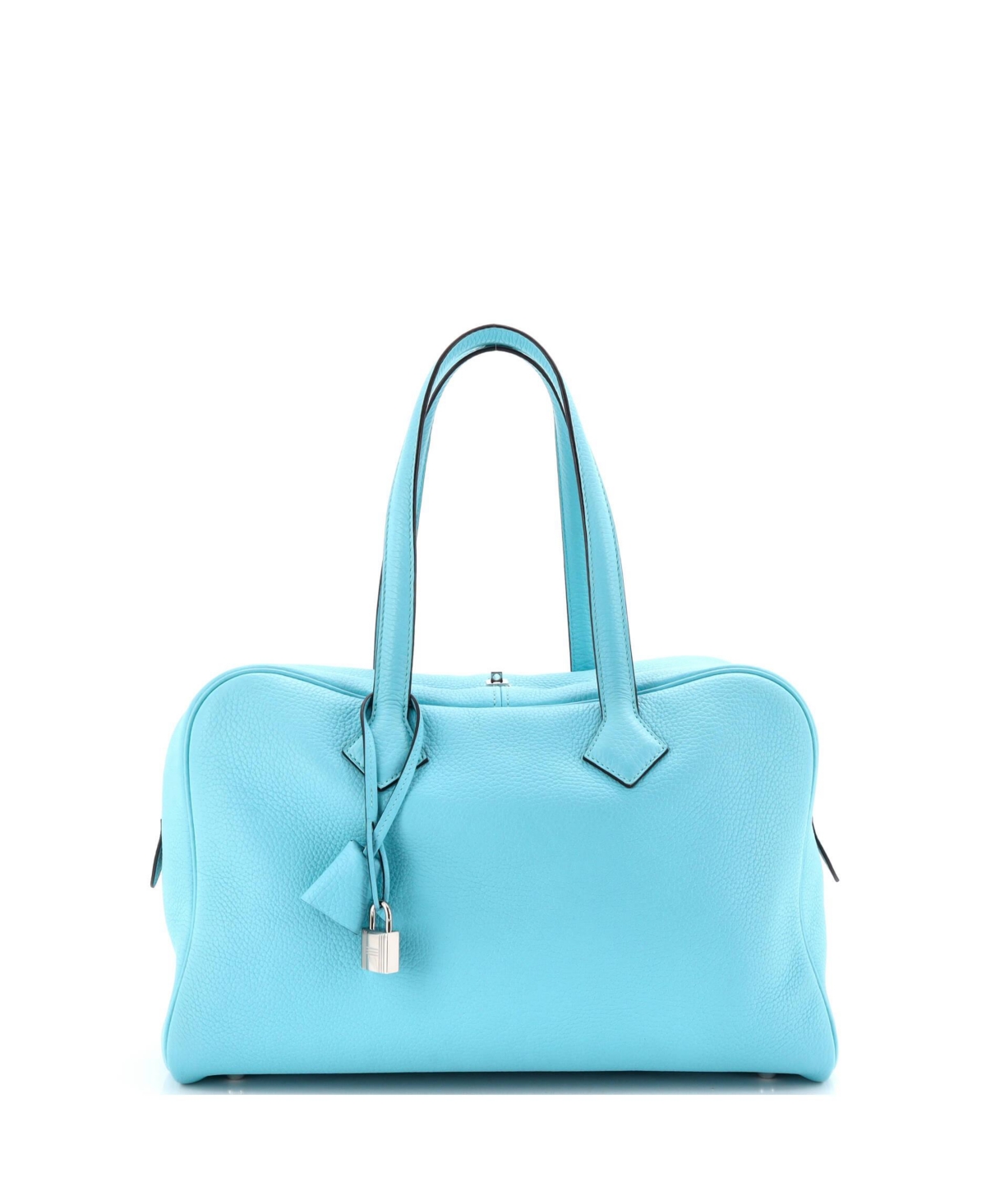 Click here for Pre-Owned HERMES 35 Victoria Ii Bag Clemence - Blu... prices