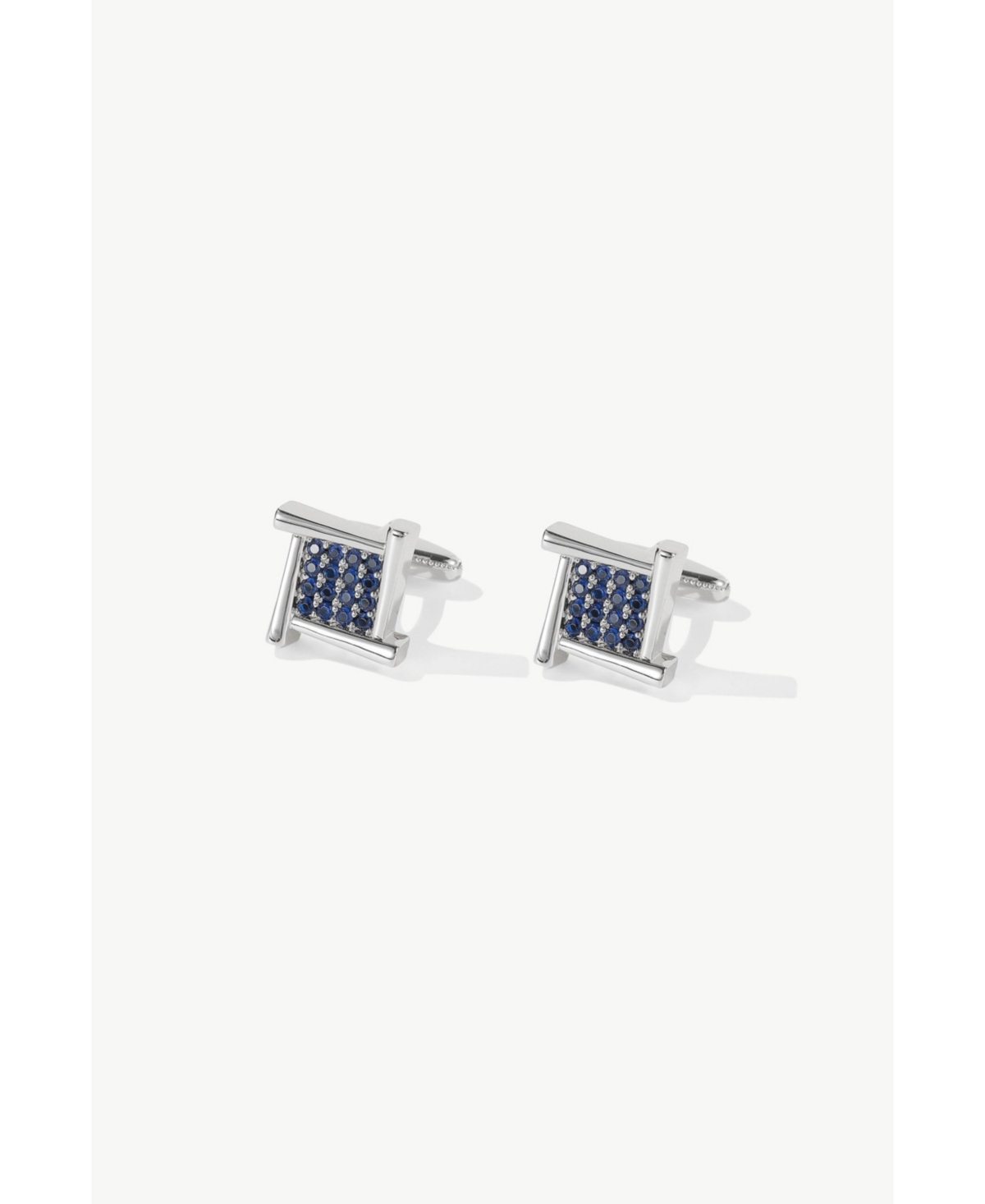 Click here for Classicharms Atlas Square Cufflinks - Silver/blue prices