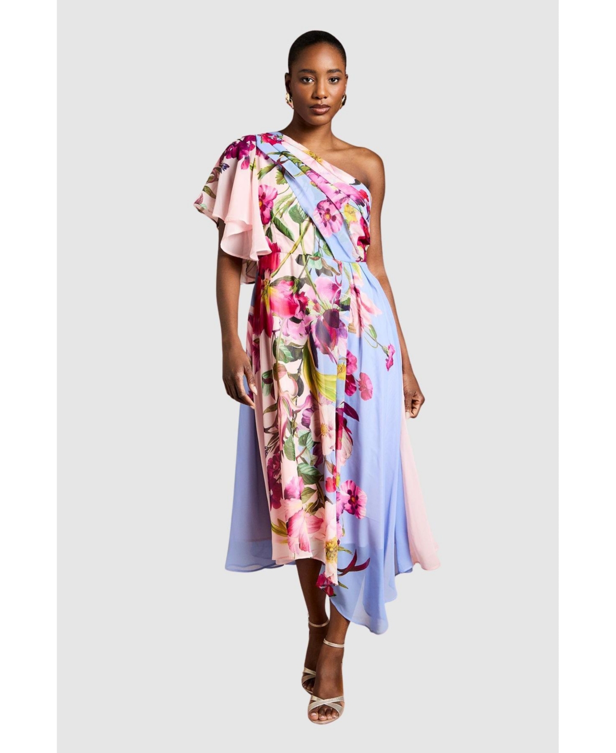 Click here for Coast Womens Floral Printed Chiffon Dress - Light... prices