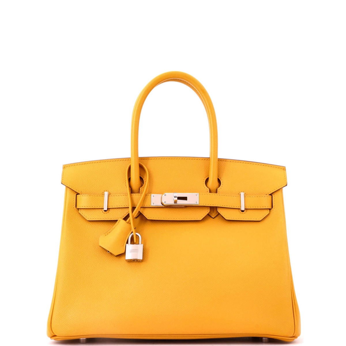 Click here for Pre-Owned Hermes Birkin 30 Handbag Yellow Epsom wi... prices