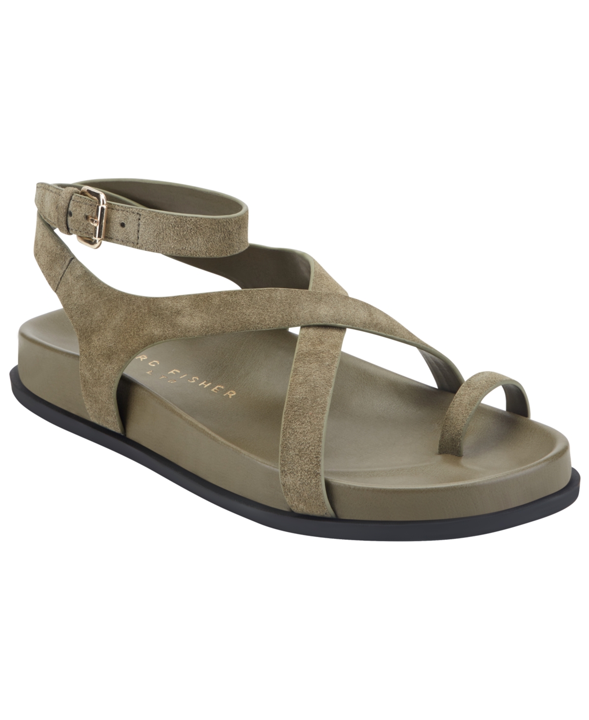Click here for Marc Fisher Ltd Womens Bevy Strappy Flat Sandals -... prices