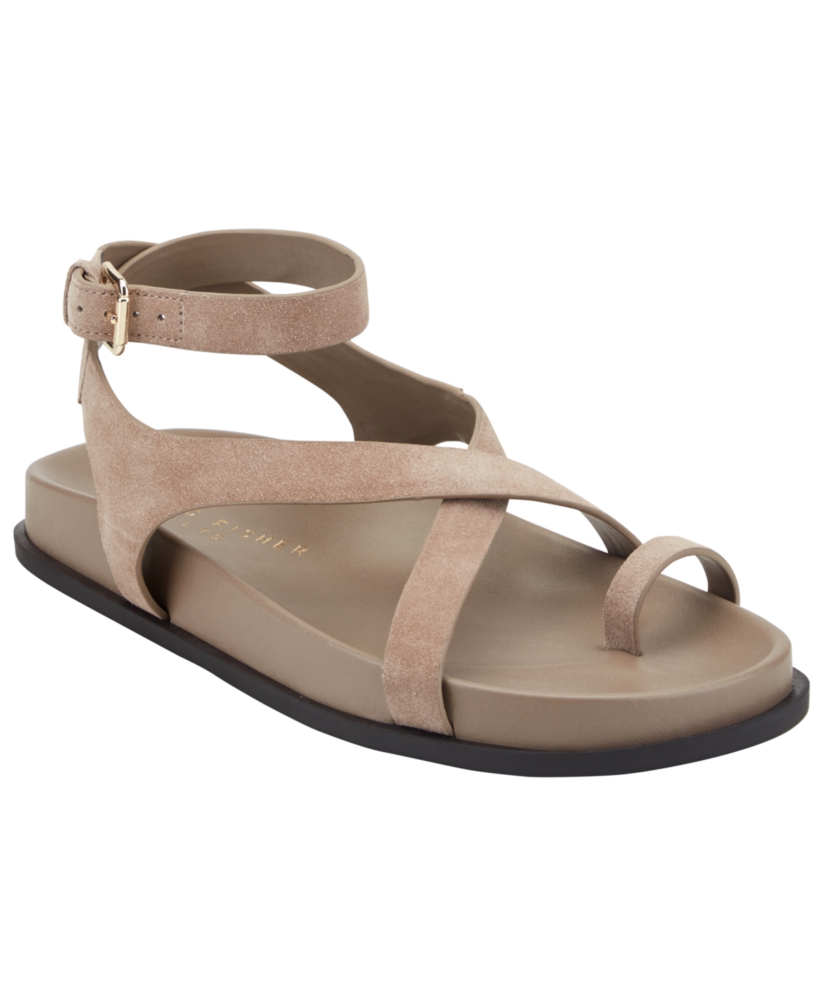 Click here for Marc Fisher Ltd Womens Bevy Strappy Flat Sandals -... prices