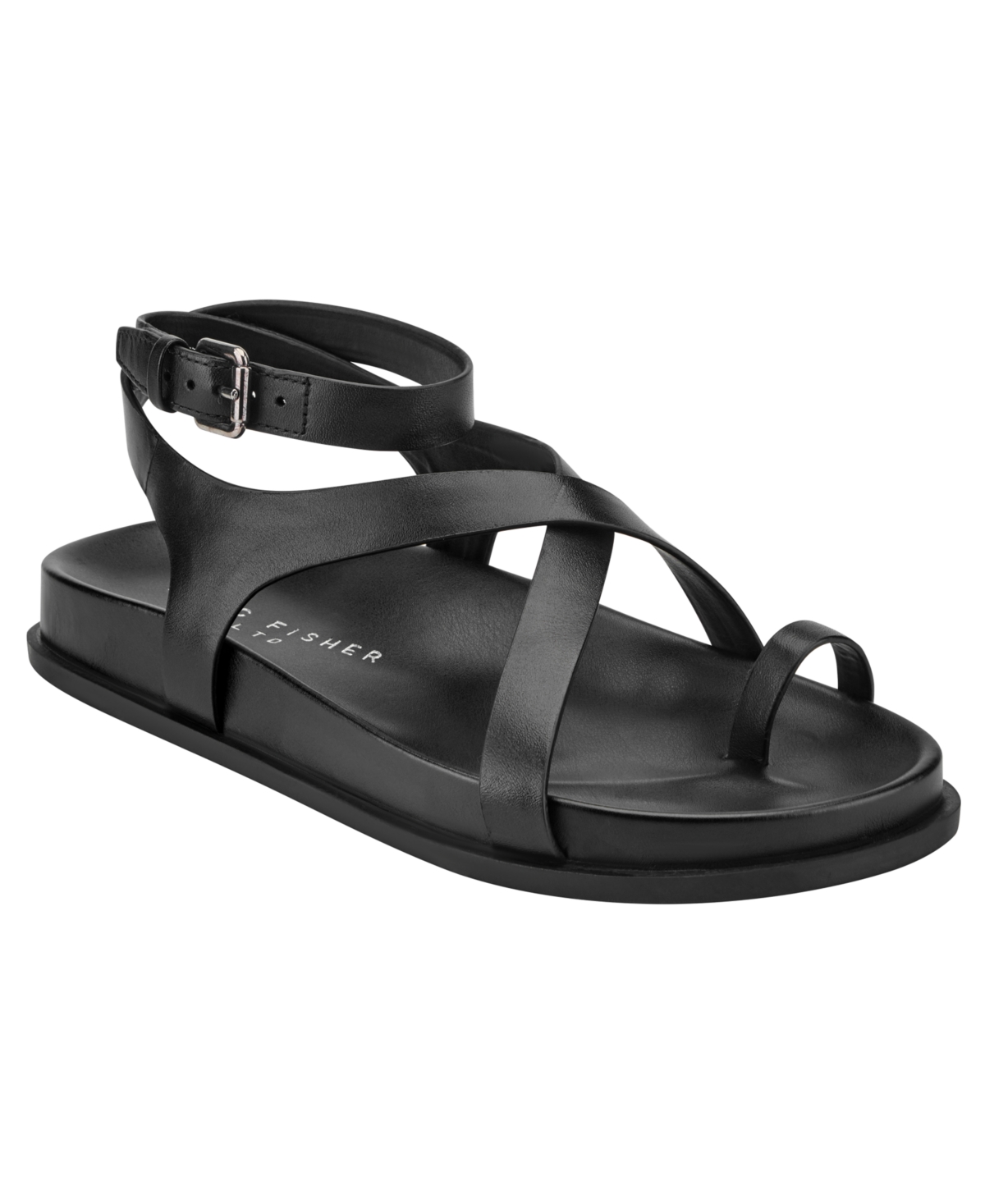 Click here for Marc Fisher Ltd Womens Bevy Strappy Flat Sandals -... prices