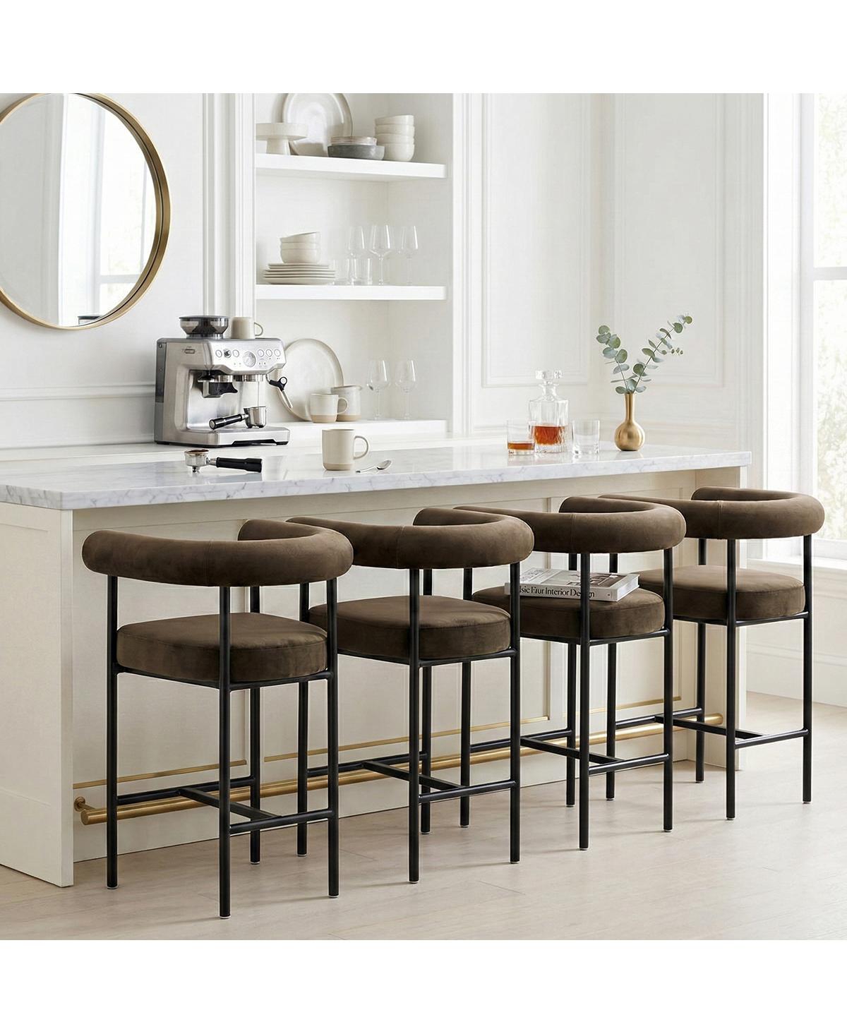 Click here for Maison Boucle 24 Velvet Counter Height Stools Set... prices