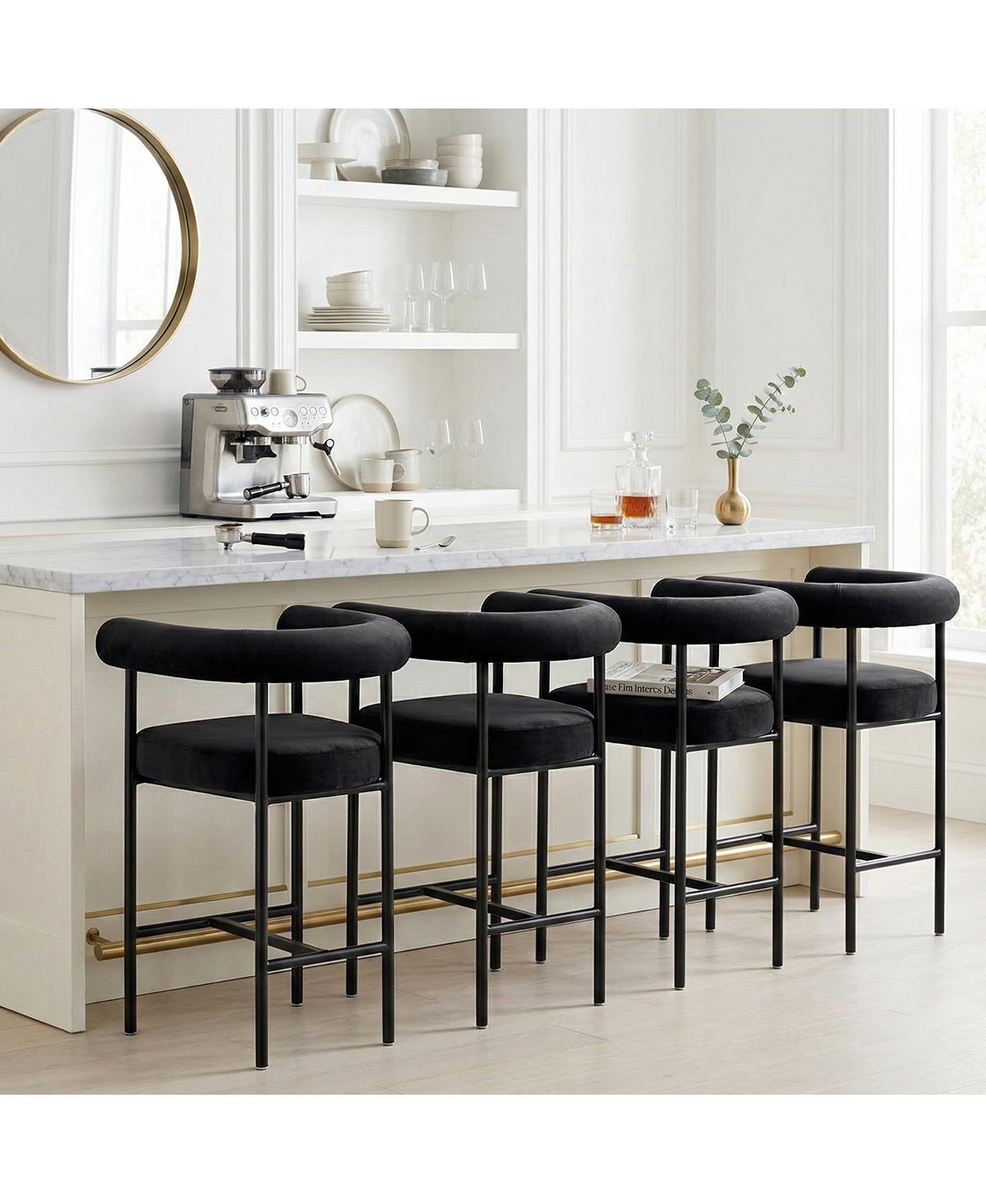 Click here for Maison Boucle 24 Velvet Counter Height Stools Set... prices