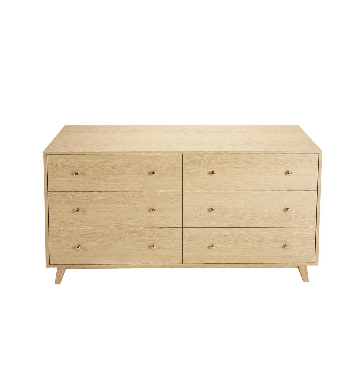 Click here for Sugift 6 Drawer Dresser Wooden Chest of Drawers wi... prices