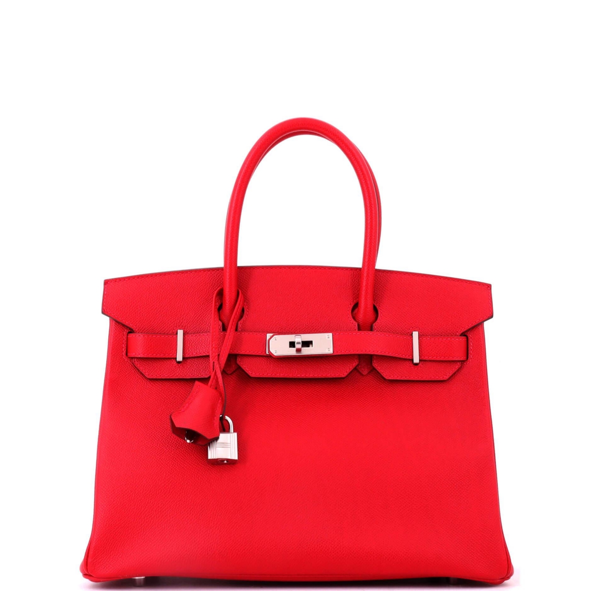 Click here for Pre-Owned HERMES Birkin 30 Handbag Red Epsom with... prices