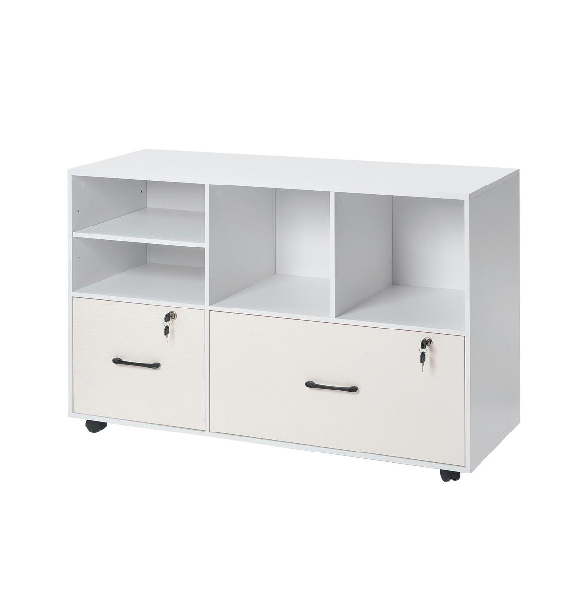 Click here for Sugift 2 Drawer Wooden File Cabinet Mobile Filing... prices