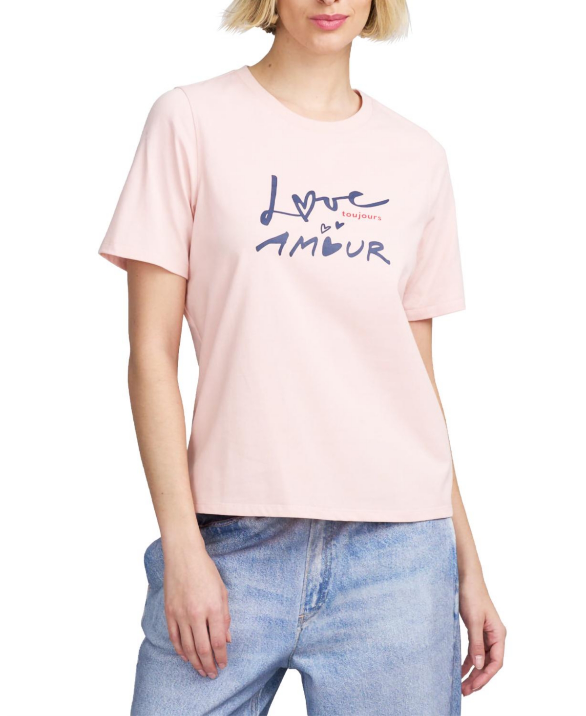 Click here for Elle Collection Womens Graphic Tee - Blush prices