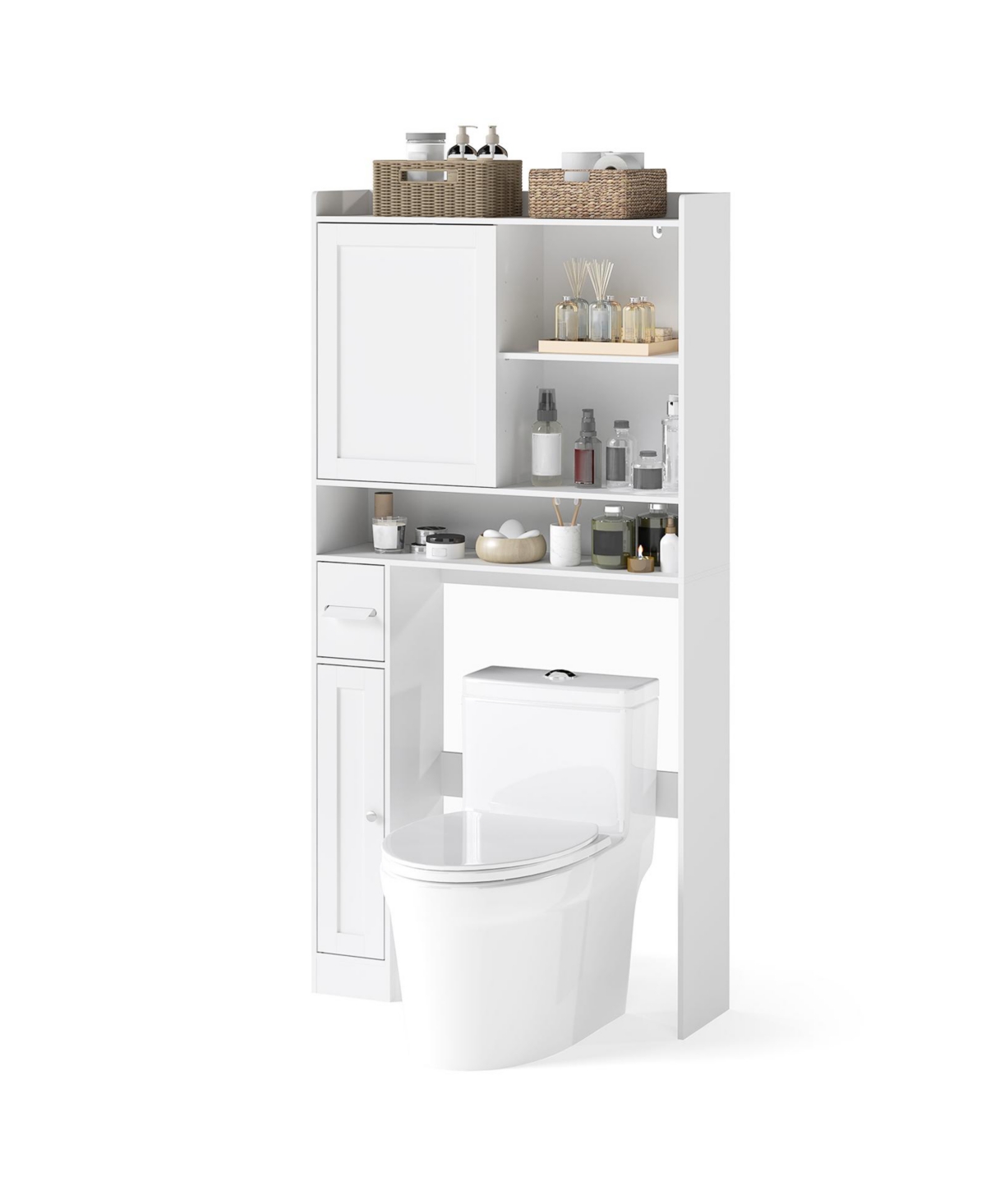 Click here for Gymax Over the Toilet Cabinet Space-saving Bathroo... prices