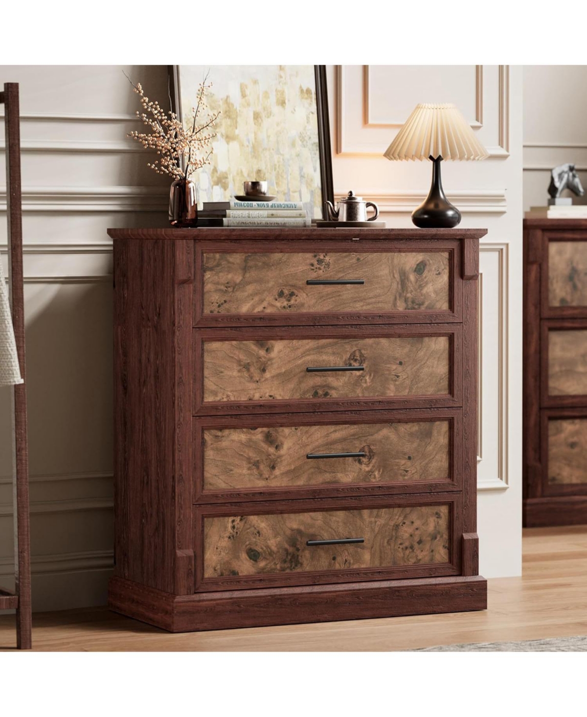 Click here for gaomon 4 Drawer Dresser for Bedroom  Farmhouse Tal... prices