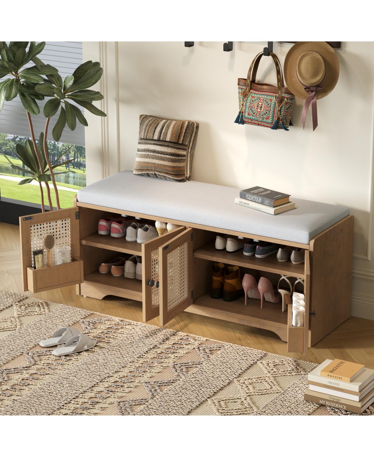 Click here for Streamdale Furniture Rustic Storage Bench with Cus... prices