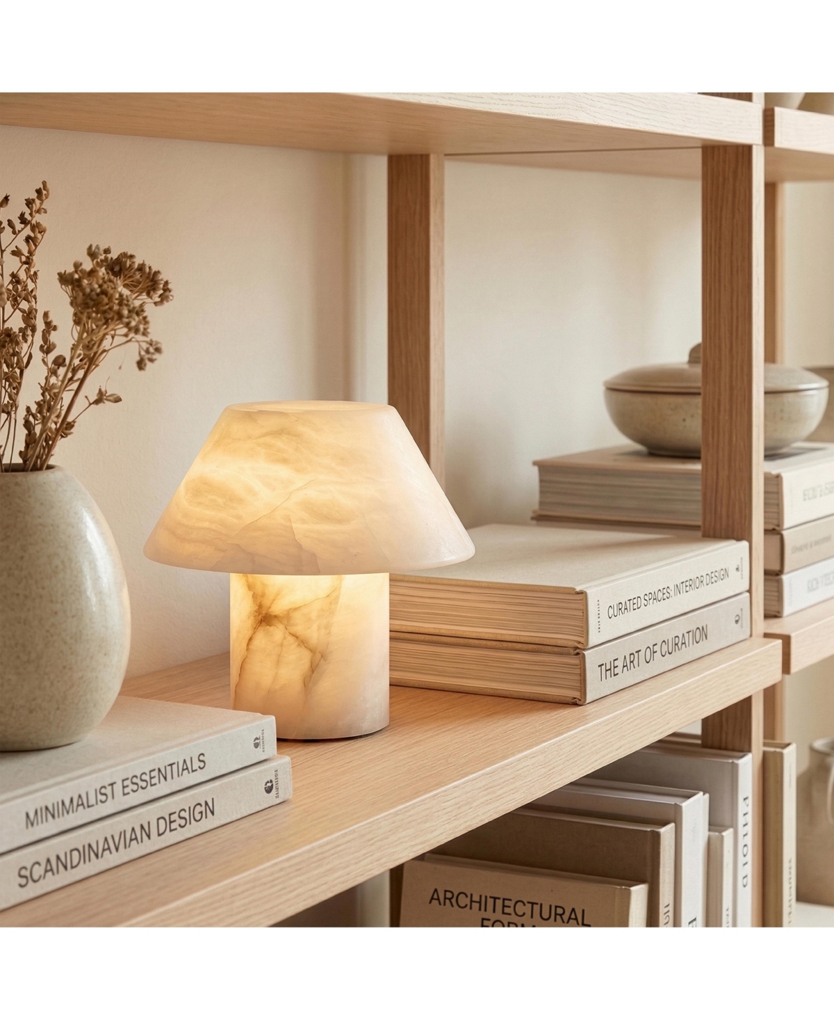 Click here for Brightech Alora Solid Alabaster Led Table Lamp wit... prices