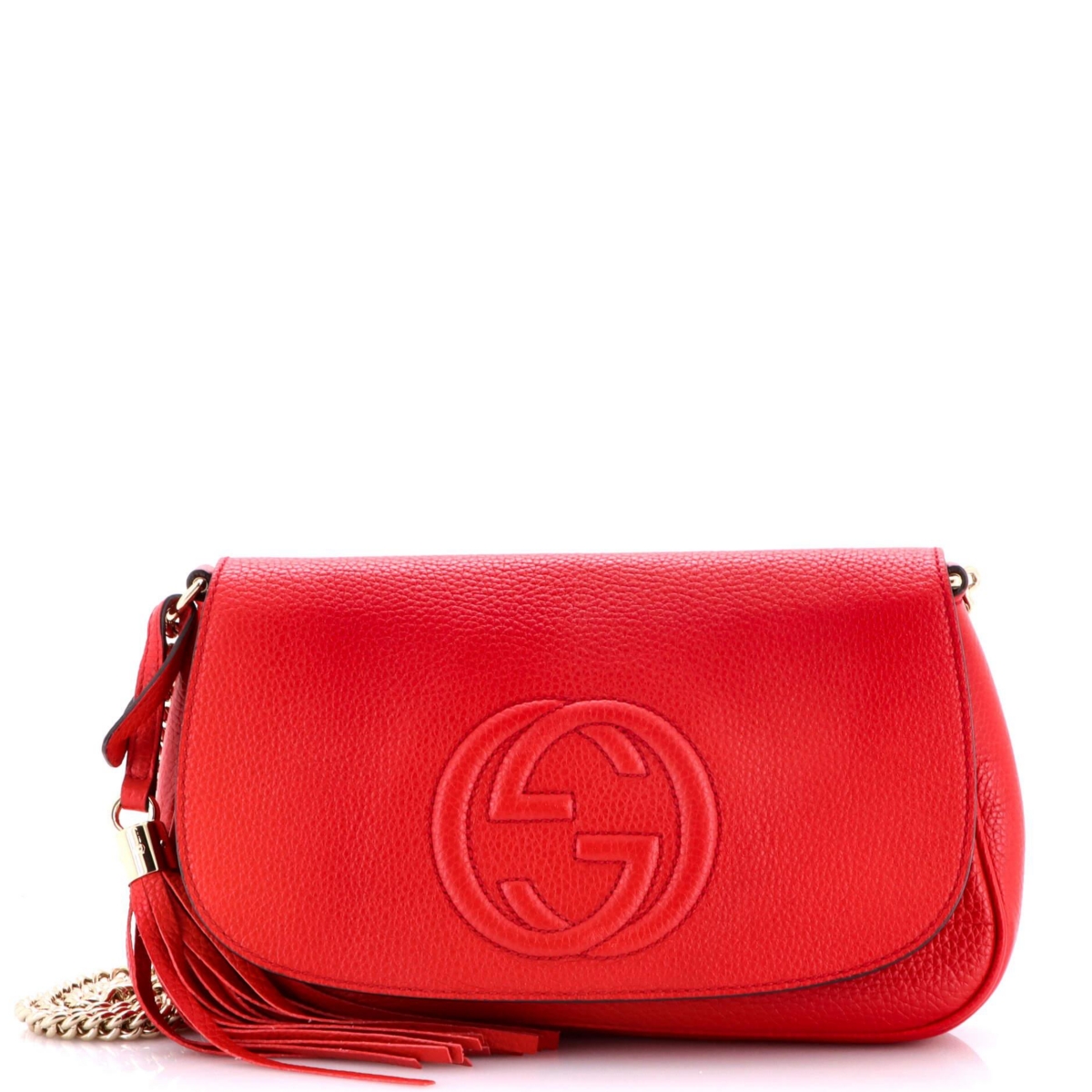 Click here for Pre-Owned Gucci Medium Soho Chain Crossbody Bag Le... prices