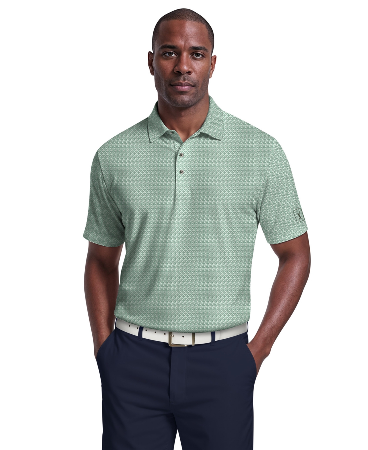 Click here for Pga Tour Mens Short-Sleeve Polo Shirt - Wasabi prices