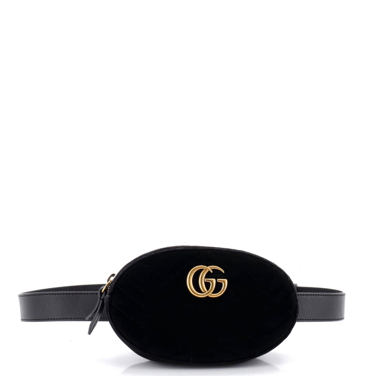 Click here for Pre-Owned Gucci Gg Marmont Belt Bag Matelasse Velv... prices