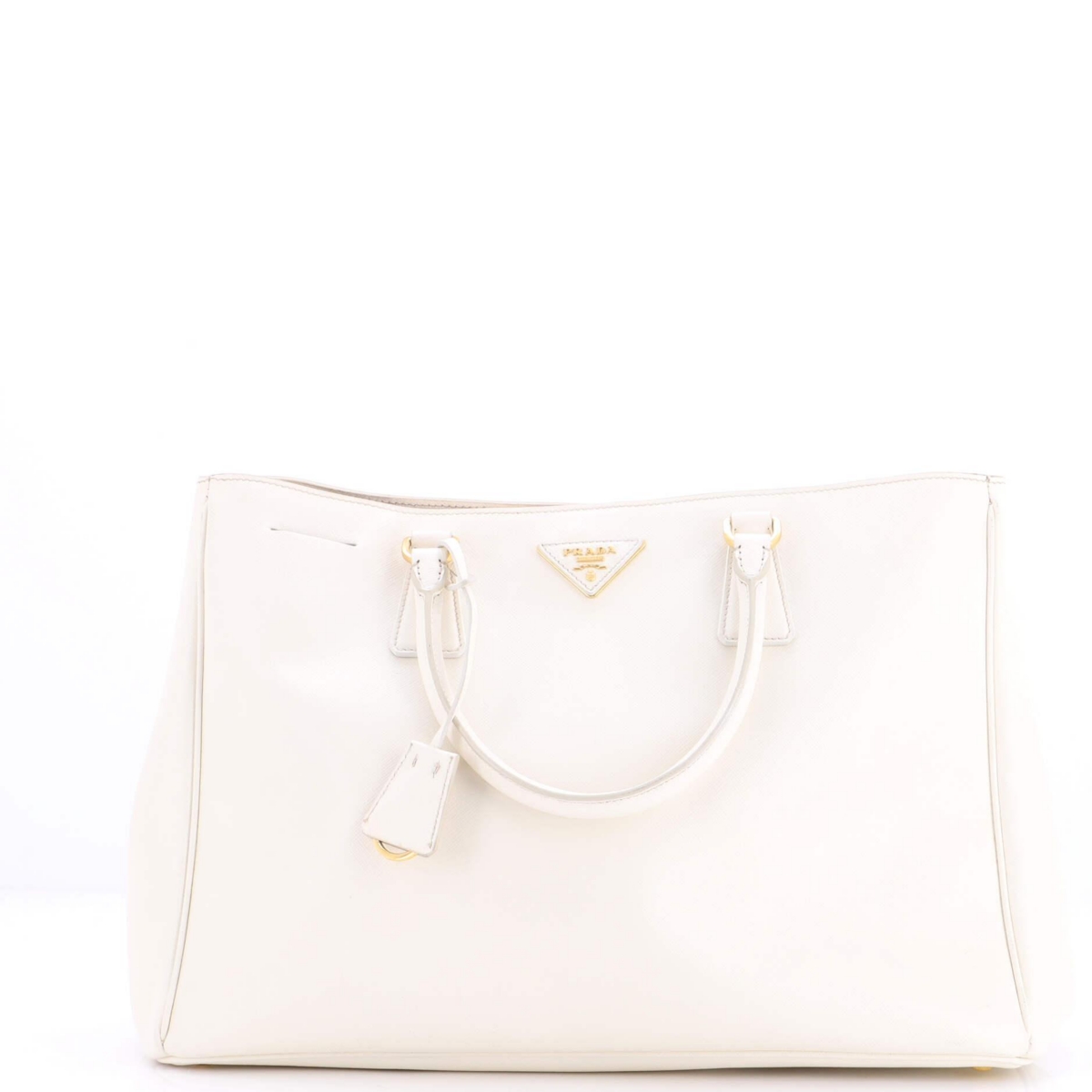 Click here for Pre-Owned Prada Xl Double Zip Lux Tote Saffiano Le... prices