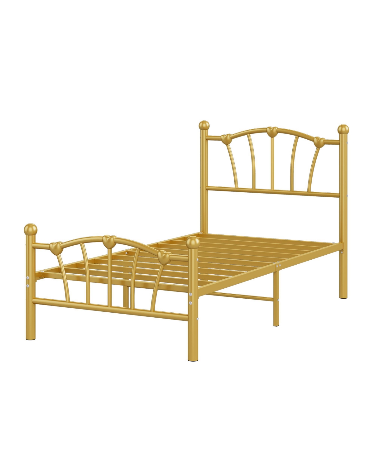 Click here for Homfan Heart-Shaped Metal Platform Bed Frame with... prices
