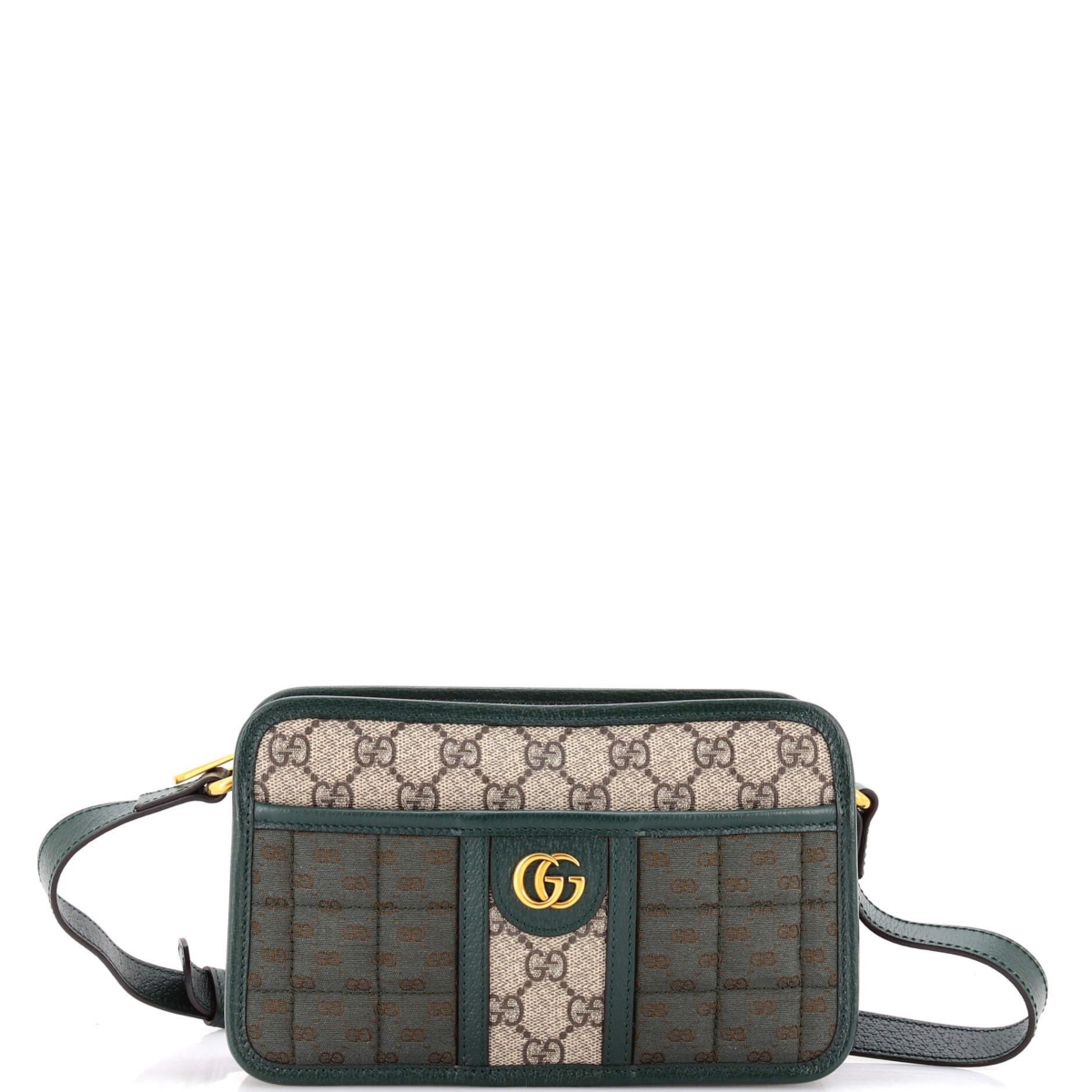 Click here for Pre-Owned Gucci Small Zip Crossbody Bag Gg Coated... prices