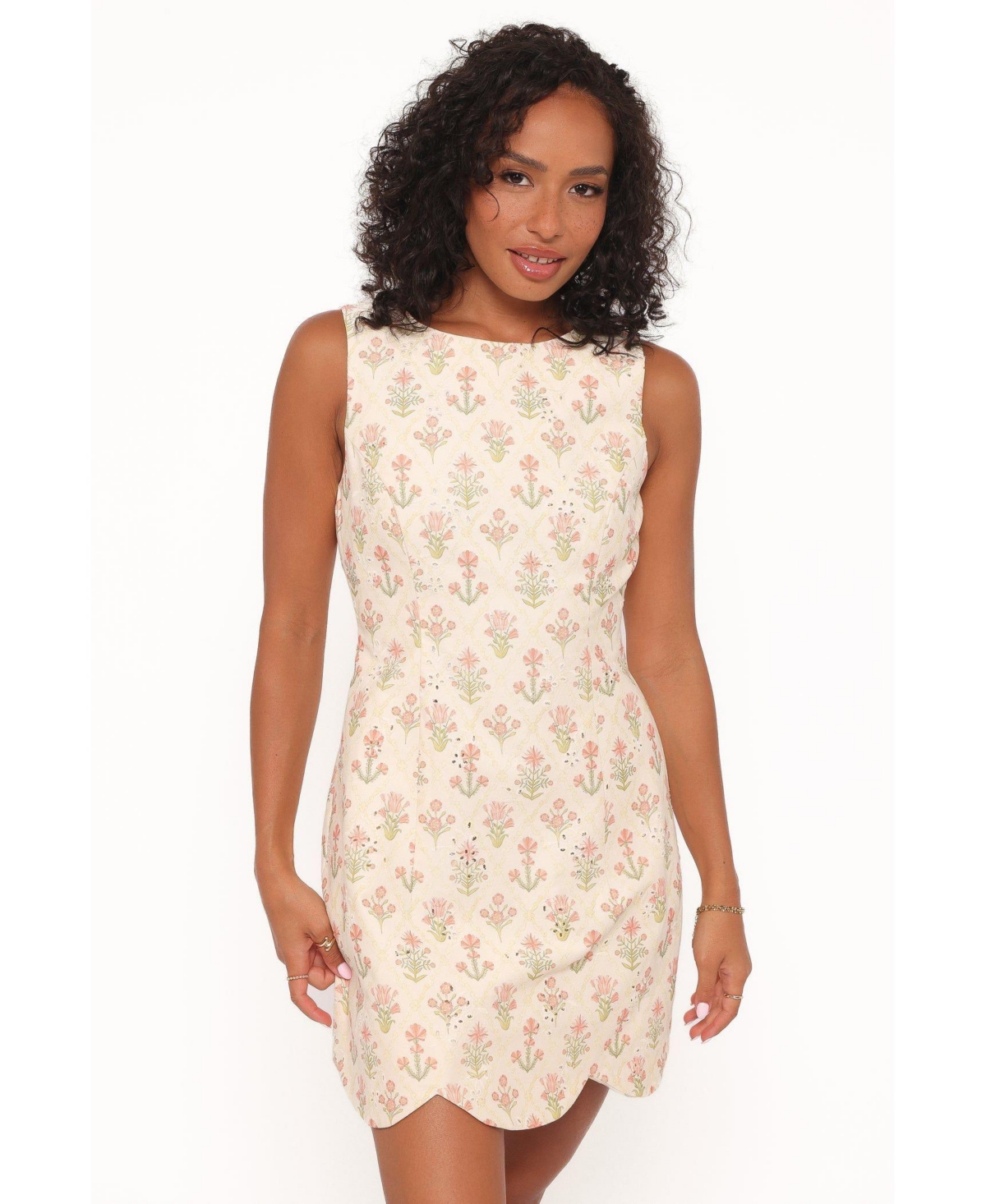 Click here for Petal and Pup Womens Memphis Mini Dress - Coral fl... prices