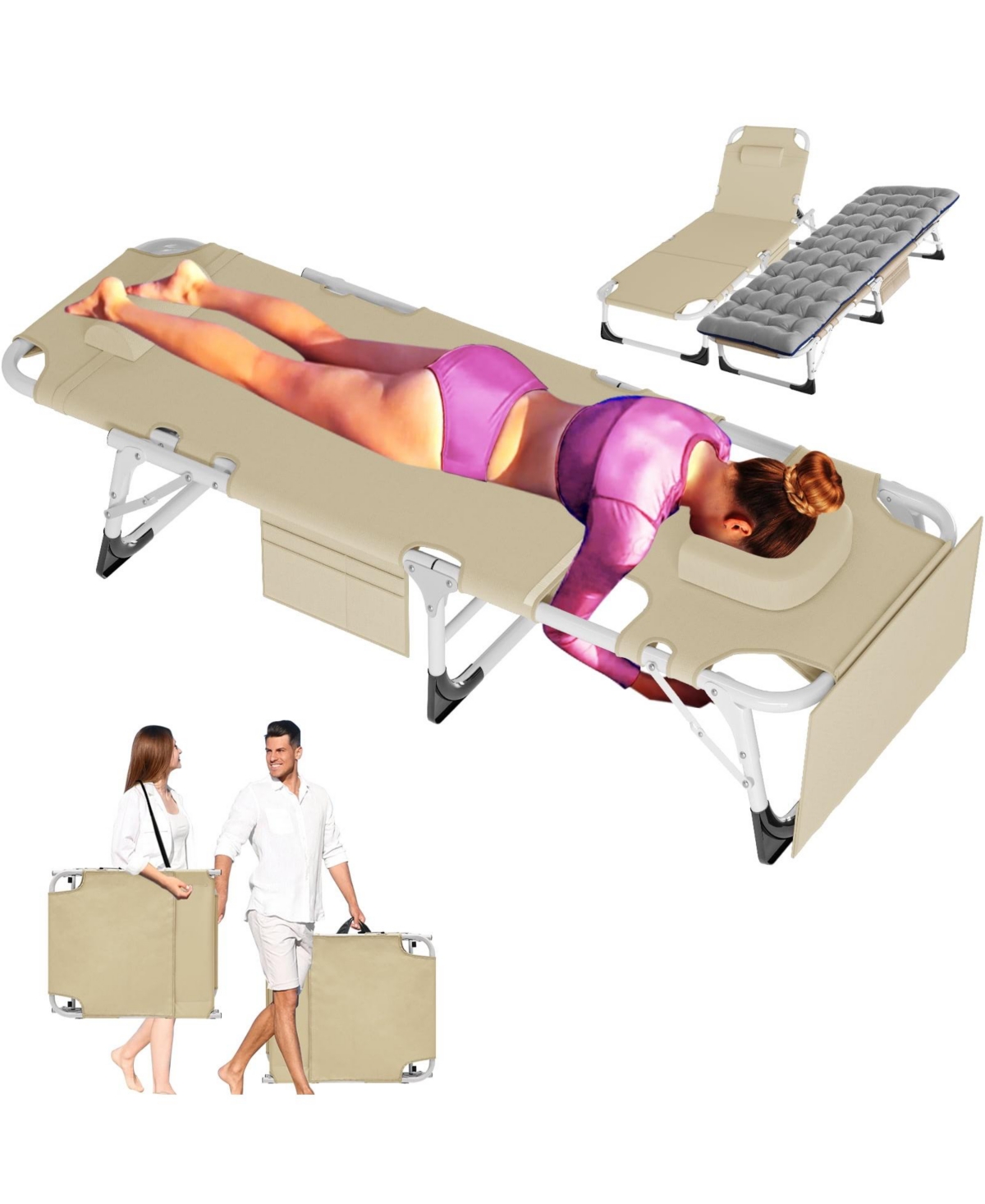 Click here for Aboron 4-in-1 Sunbathing Lounge Chair - Adjustable... prices